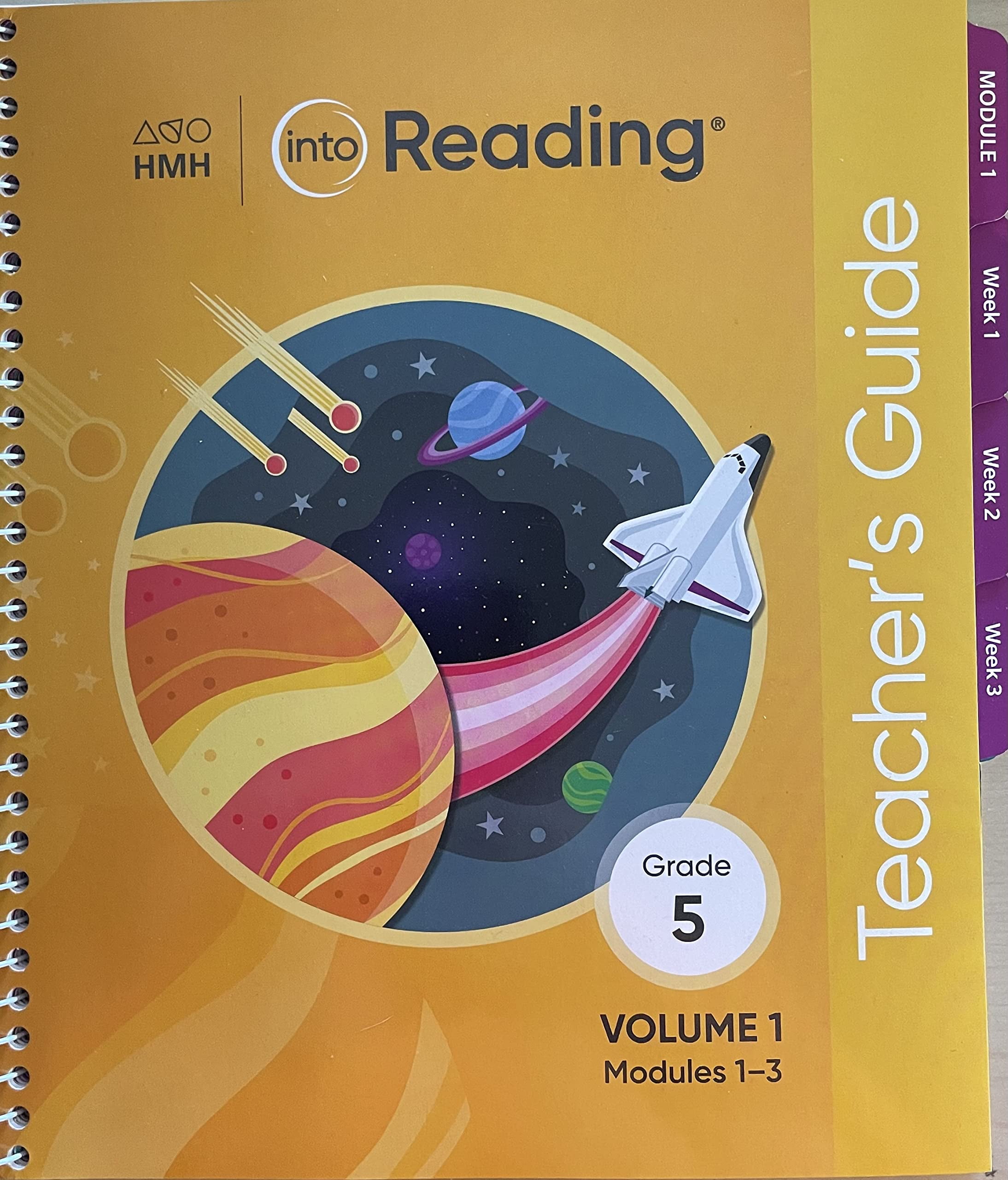 HMH School Book: Into Reading, Grade 5, Vol 1, Modules 1-3, Homeschool Learning, Teacher's Guide ...