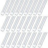 HMINLED 48 Double-Ended 6000K Clear LED Tube, 4 ft T8 Ballast Bypass ...