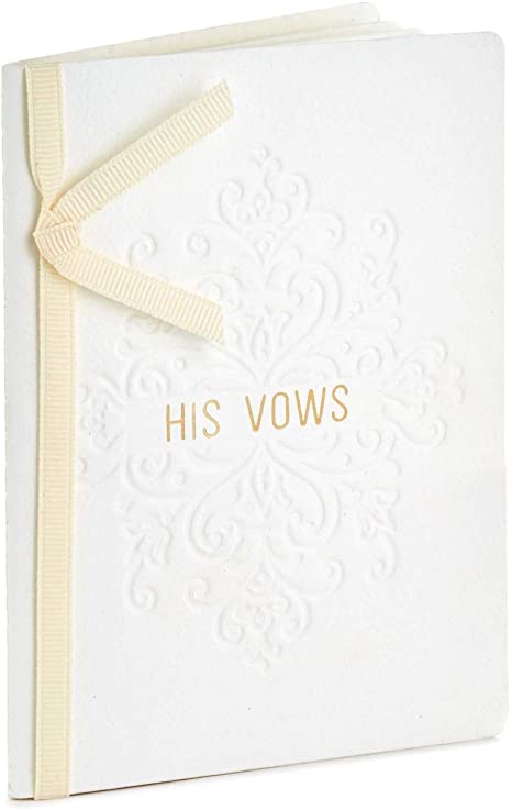 HMK Personalizable Wedding His Vow Book - Walmart.com