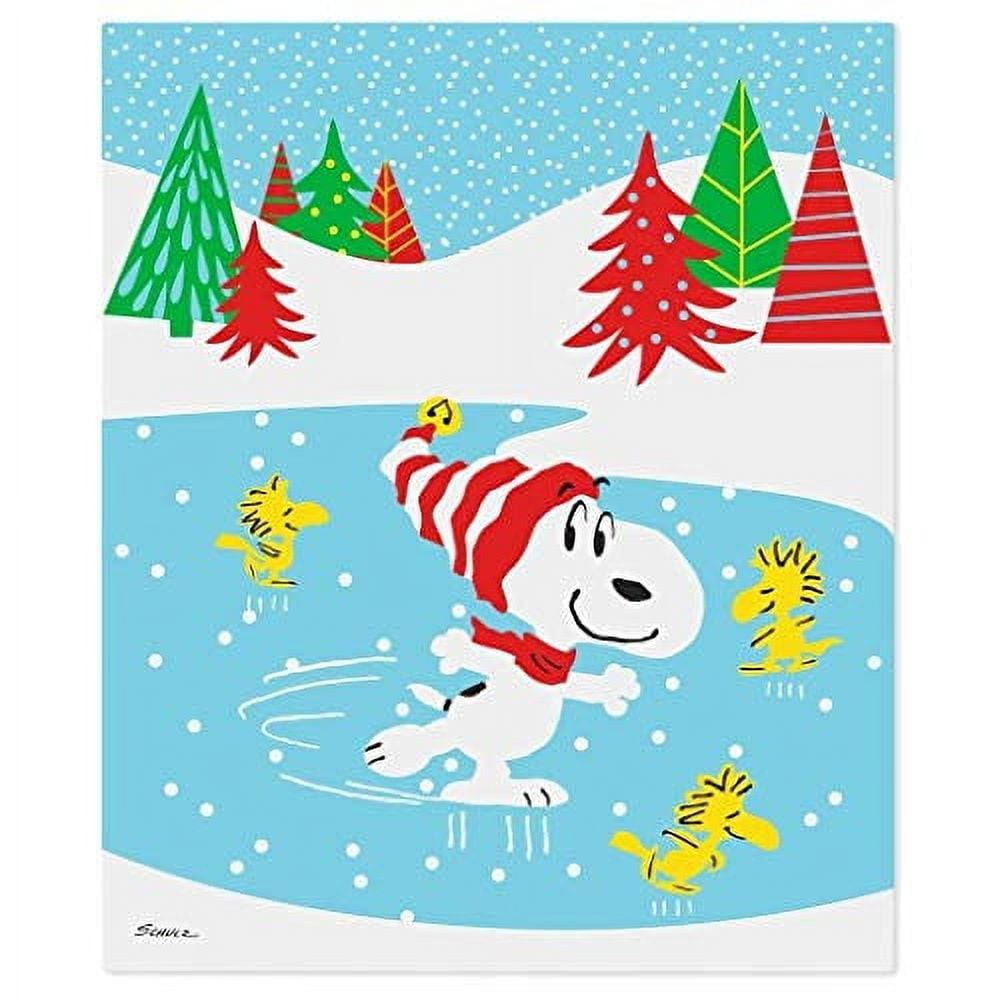 HMK Snoopy and Woodstock Ice Skating Throw Blanket - Walmart.com