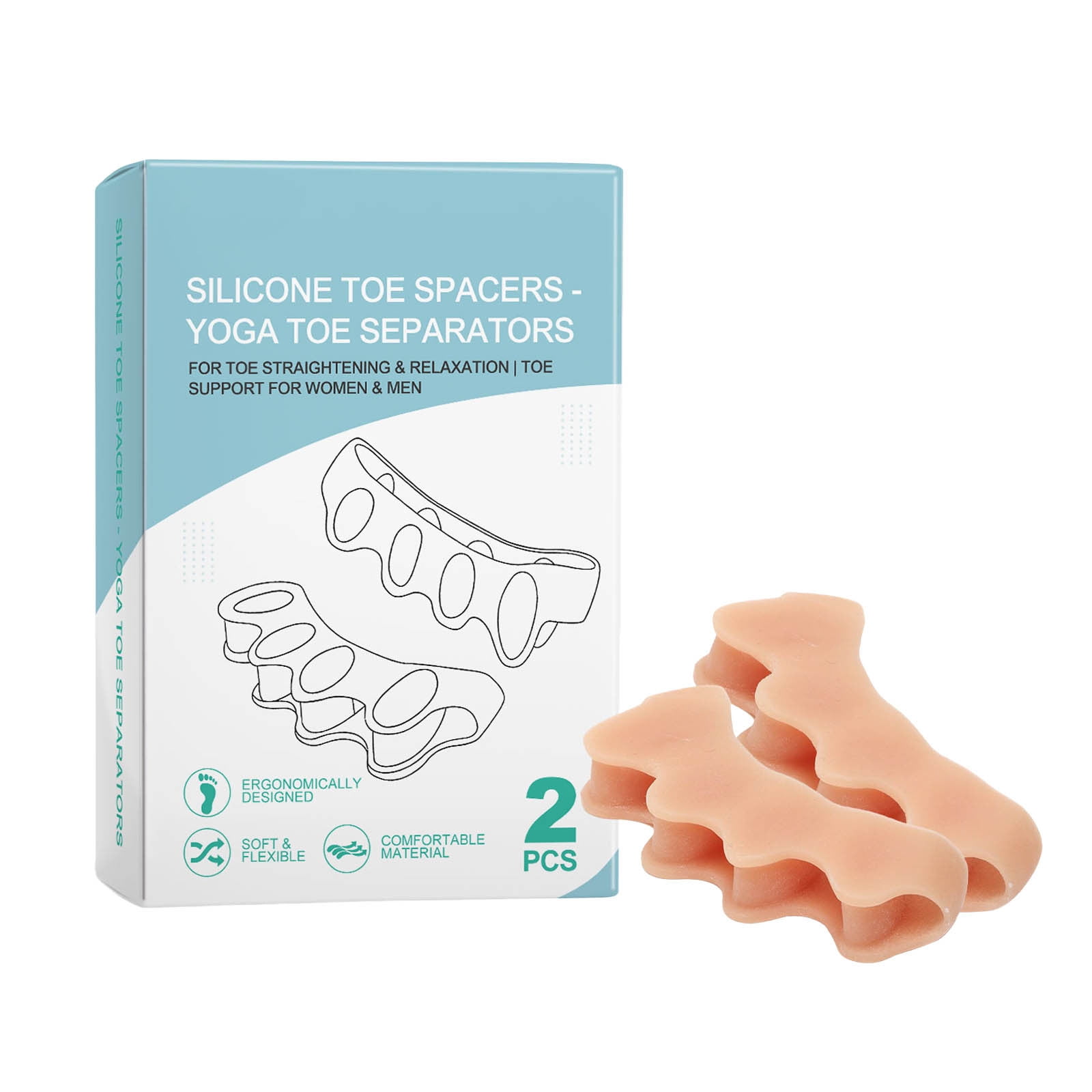 HMK Toe Straightener And Bunion Corrector Foot For And Toe Alignment Comfortable Toe Separator ...