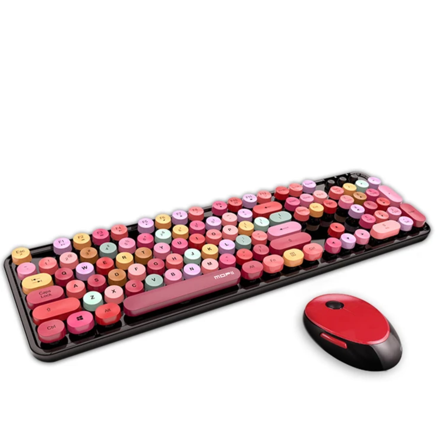 Hmkmyi Wireless Keyboard And Mouse Combo 2 4g Full Size Retro