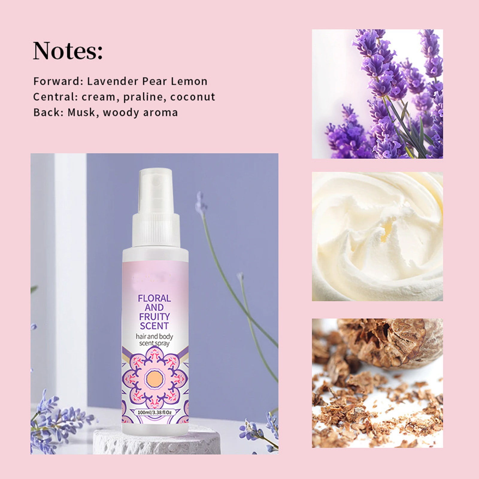 HML Perfume Alcohol Perfume Spray Long Lasting Scent Floral 100ml A ...