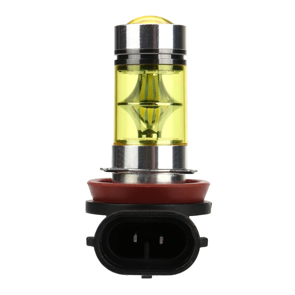 HMOONORY 2X H11 H8 100W Led 4300K Yellow 2323 Projector Fog Driving ...