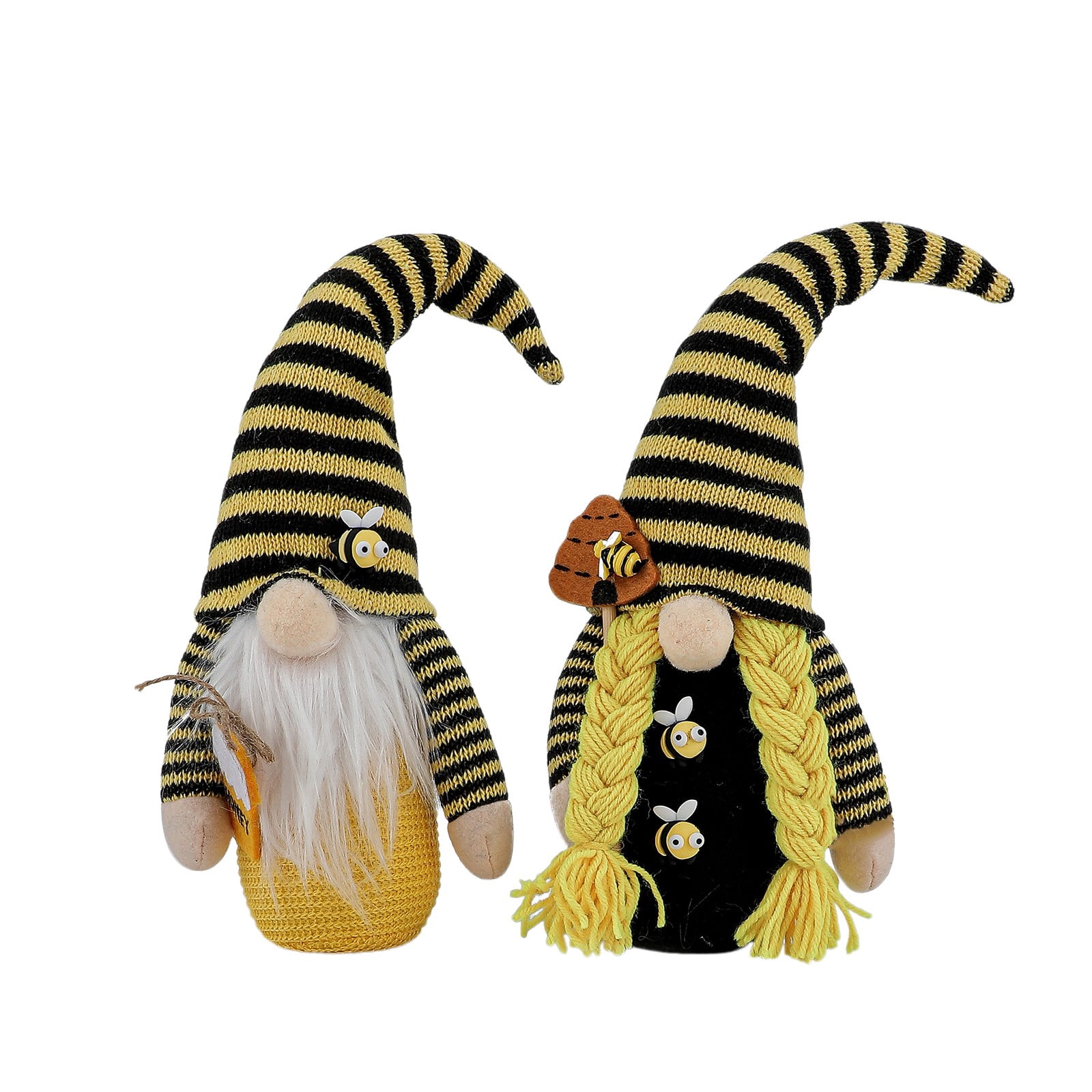 HMOONORY Bumble Bee Striped Scandinavian Tomte Nisse Swedish Honey Bee ...