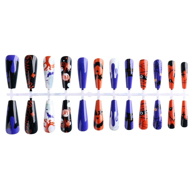 HMOONORY Extra Long Press On Nails Coffin Glossy Ballerina 24Pcs Nails ... HMOONORY Extra Long Press On Nails Coffin Glossy Ballerina 24Pcs Nails ...