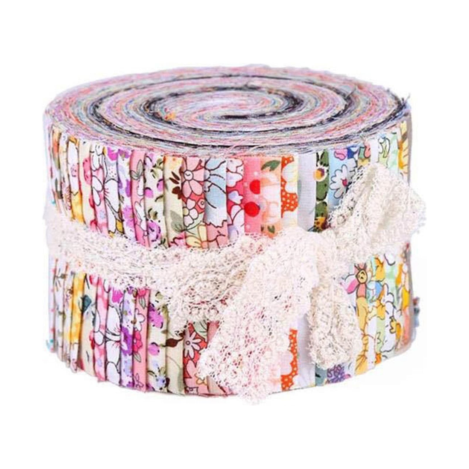 HMOONORY Fabric Strips Roll 2.5 Inch Jelly Fabric Bundles Fabric ...