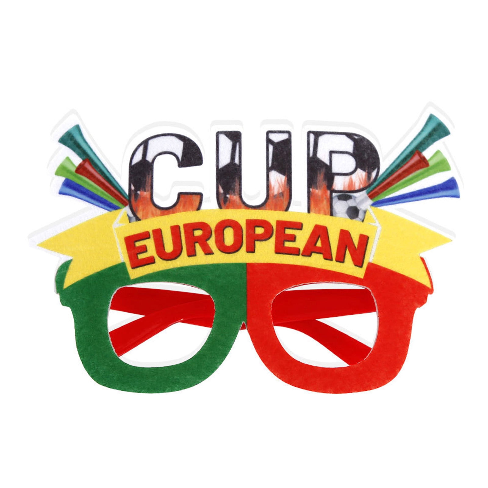 HMOONORY Germany Europe Cup 2024 Cheering Props Soccer Themed Glasses ...