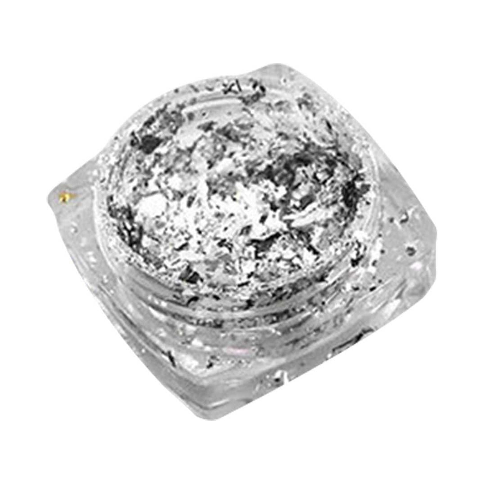 HMOONORY Nails Art Jewelry Gold Foil Foil Shards Gold Silver Glass ...