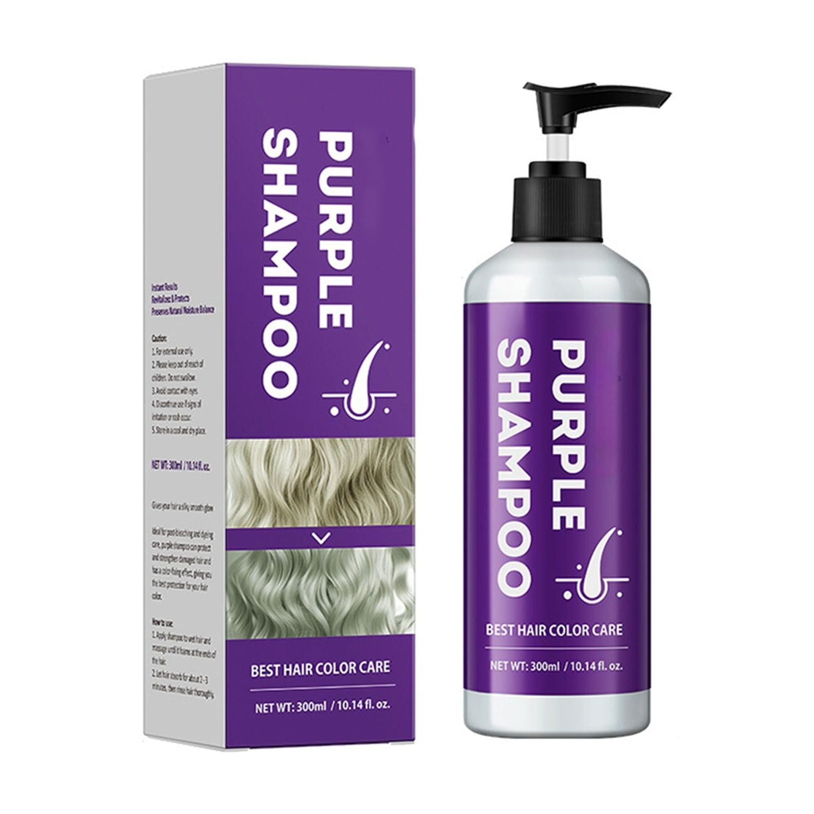 HMOONORY Purple Shampoo Improves Hair Quality Smoothes Hair Nourishing ...
