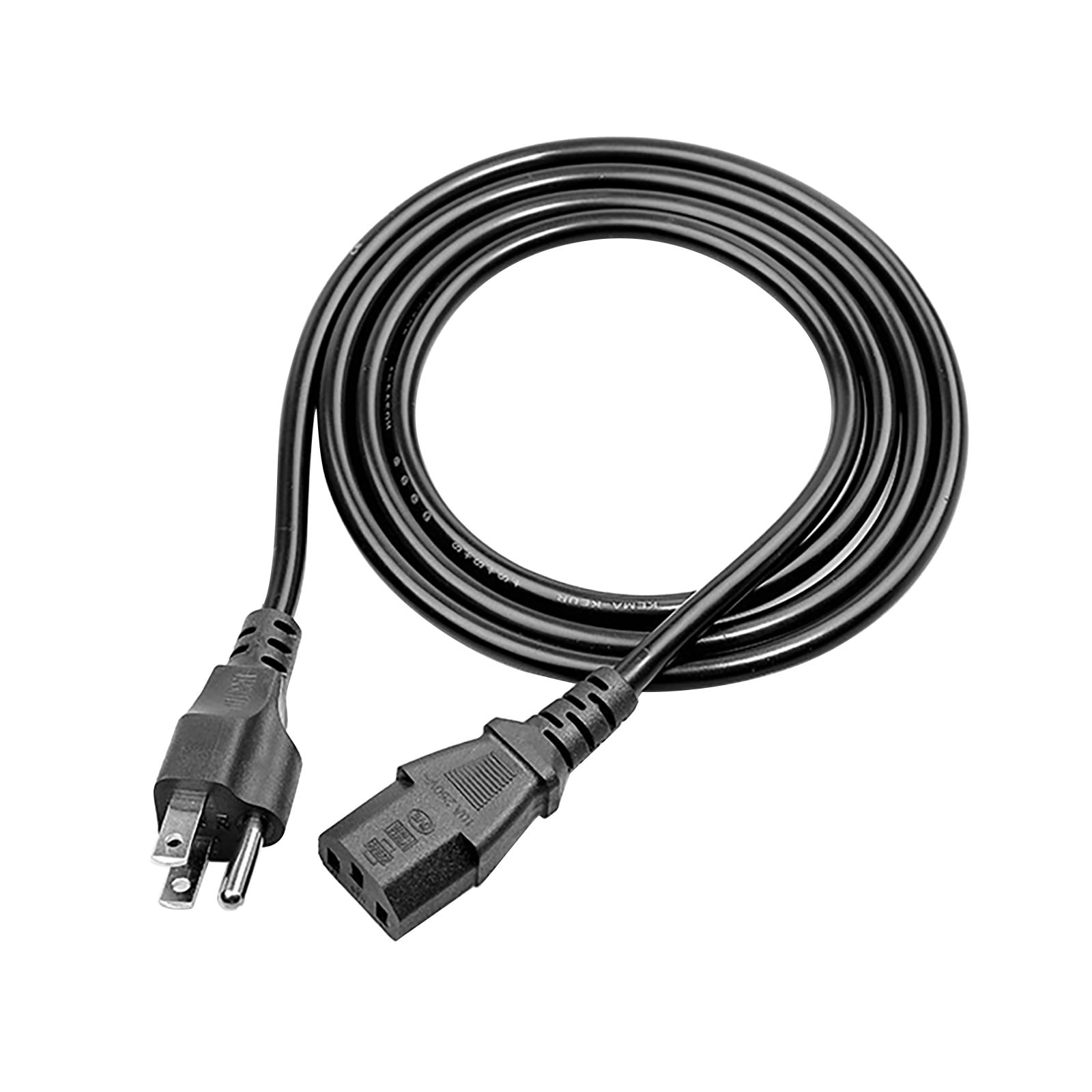 HMOONORY Three Plug Power Cord Computer Suffix Three Core Power Cord ...