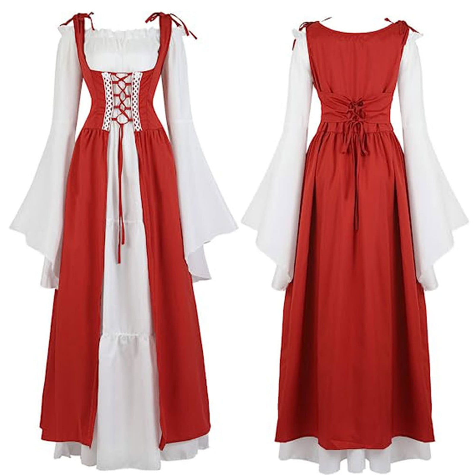 HMOONORY Women Dress Underbust Pesant Overdress - Walmart.com