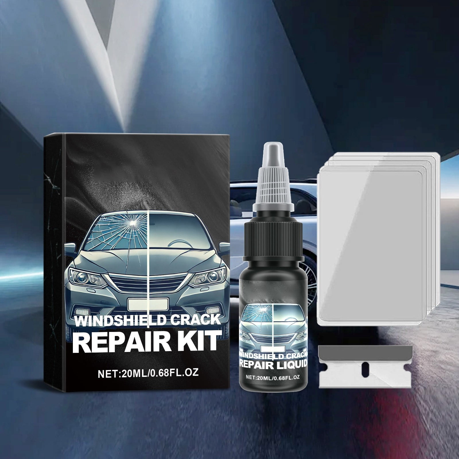 HMPEAIIY 20ml Windshield Kit Glass Windshield Crack Kit Car Windshield ...