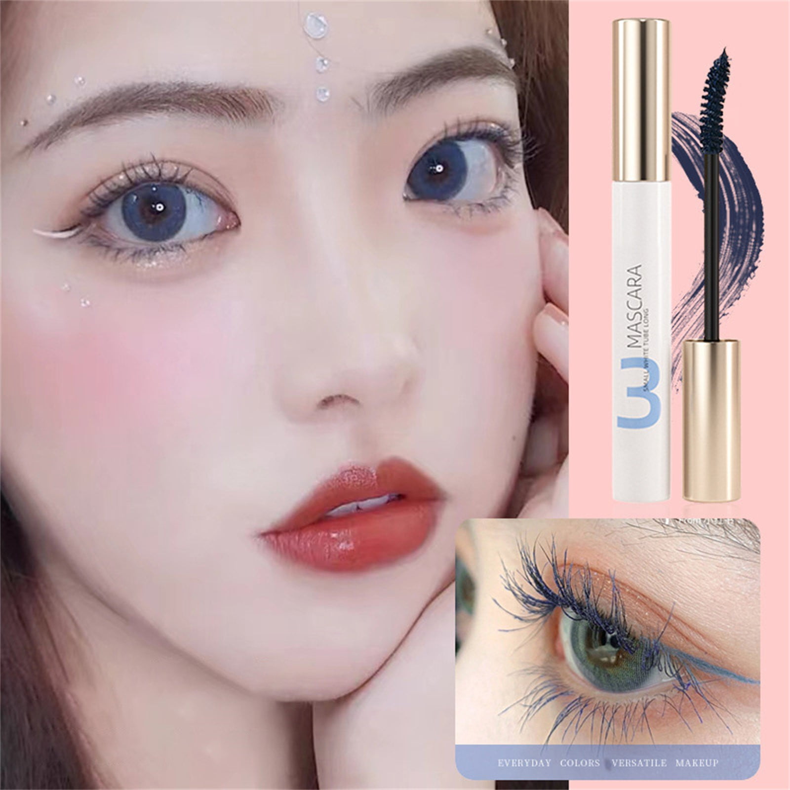 HMPEAIIY 4D Silk Fiber Lash Colour Natural Proof Lengthening And Thick ...