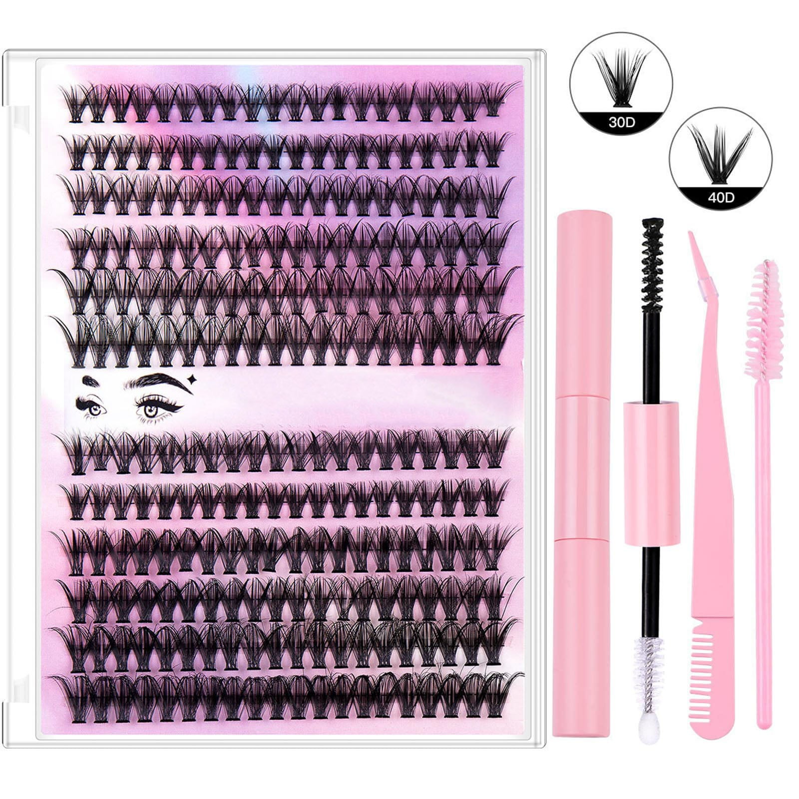 HMPEAIIY 4ml Elegant Eyelash Kit Natural Enhancer Set Volumizing Lashes ...