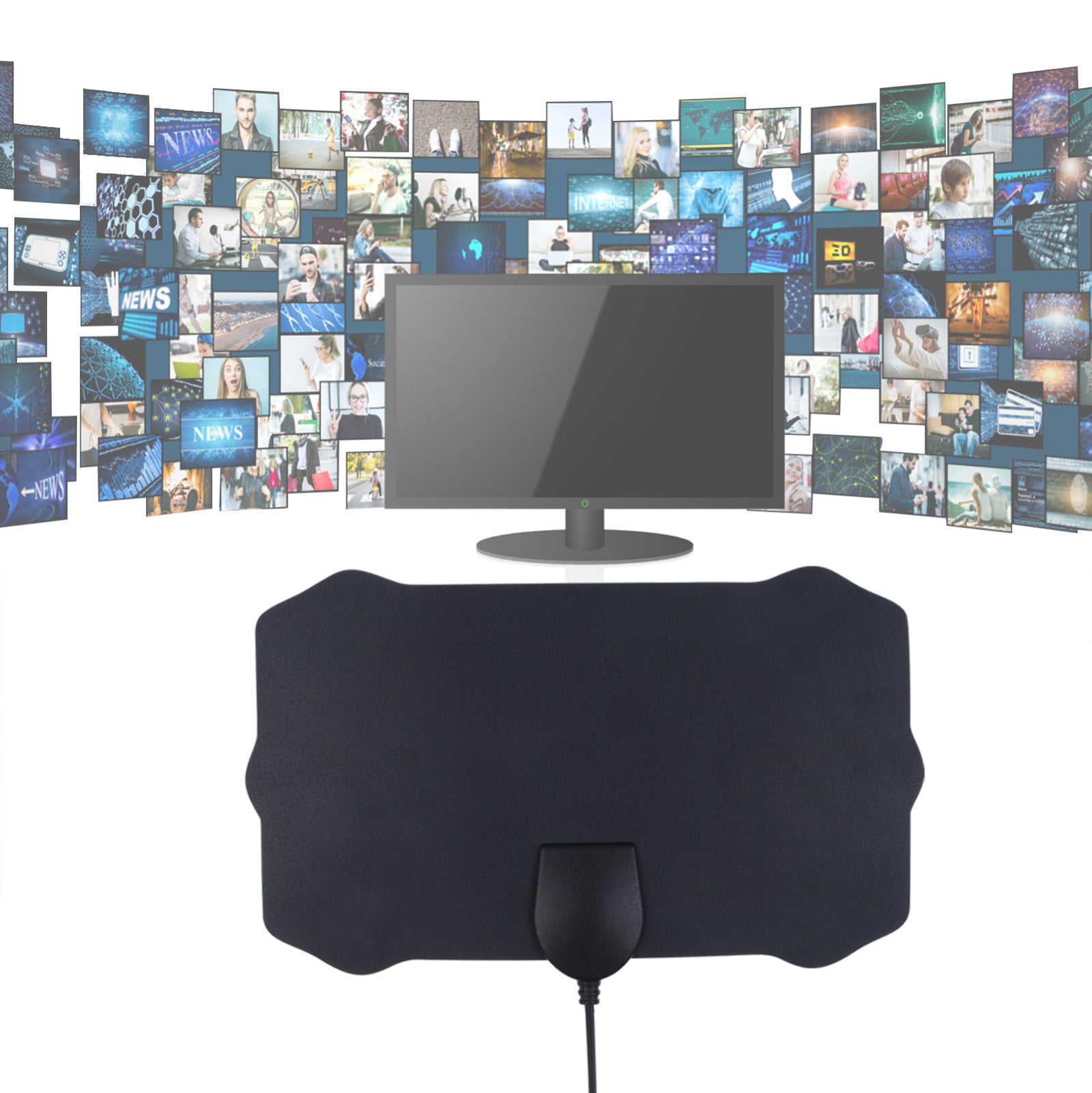 HMPEAIIY 50 Mile Range Antenna TV Digital Skywire 4K Antena Digital ...