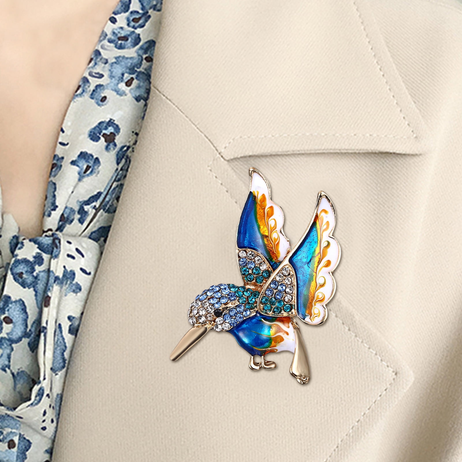 HMPEAIIY Animal Brooch Hat Pin Backs Winter Brooch Ribbon Bow Tie Pin ...