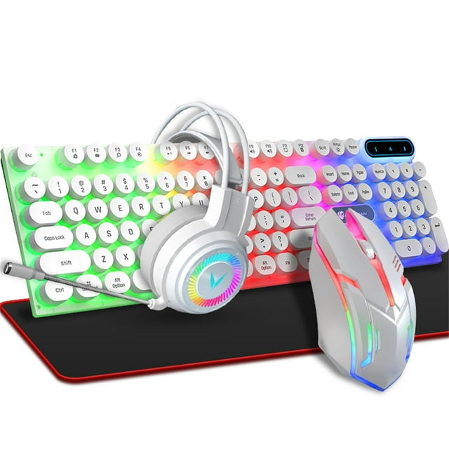 HMPEAIIY Backlit Keyboard And Combo With Headset. Pad. 104 Keys RGB ... HMPEAIIY Backlit Keyboard And Combo With Headset. Pad. 104 Keys RGB ...
