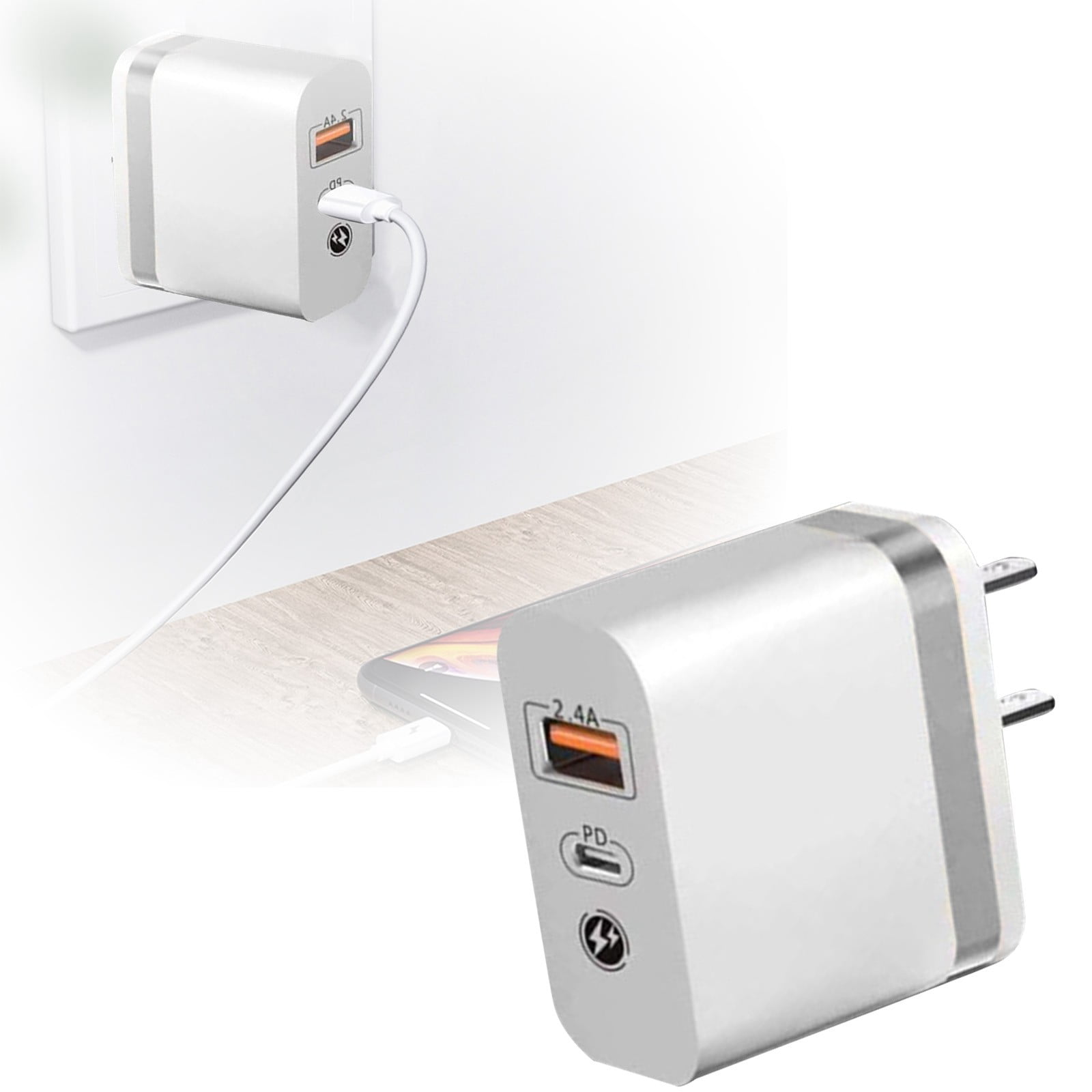 HMPEAIIY Charger US International Block Cube Plug For And Port USB ...