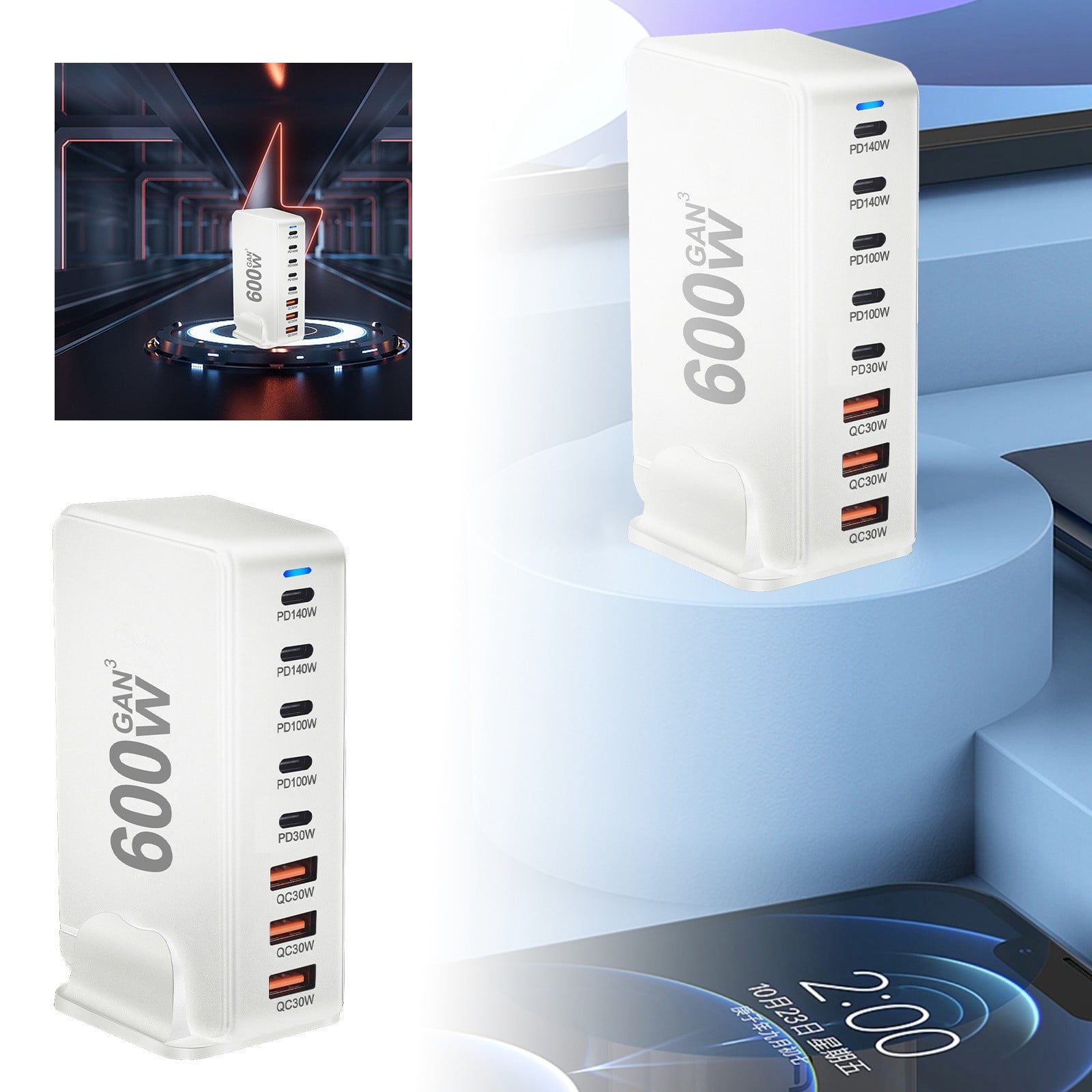 HMPEAIIY Charging Plugs for Multiple Devices Wall Plug Insulation Phone ...