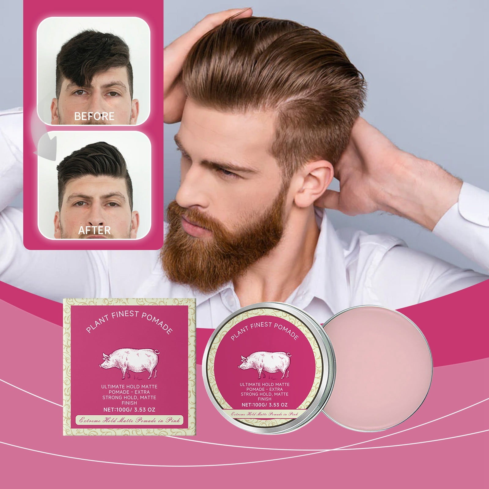 HMPEAIIY Crema Nutritiva Para El Cuidado Y Peinado Del Cabello Repara ...