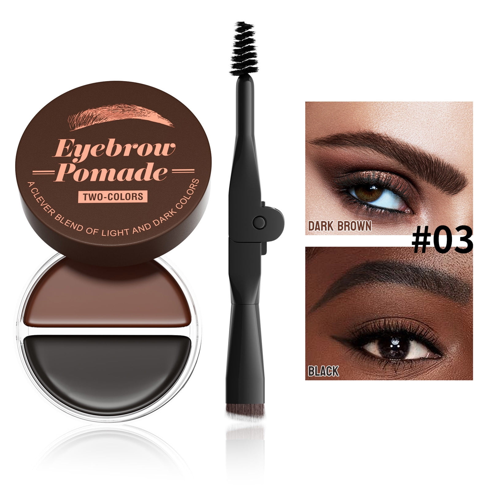 HMPEAIIY Eyebrow Pomade Kit Color Eyebrow Pomade Proof Kit Brow ...