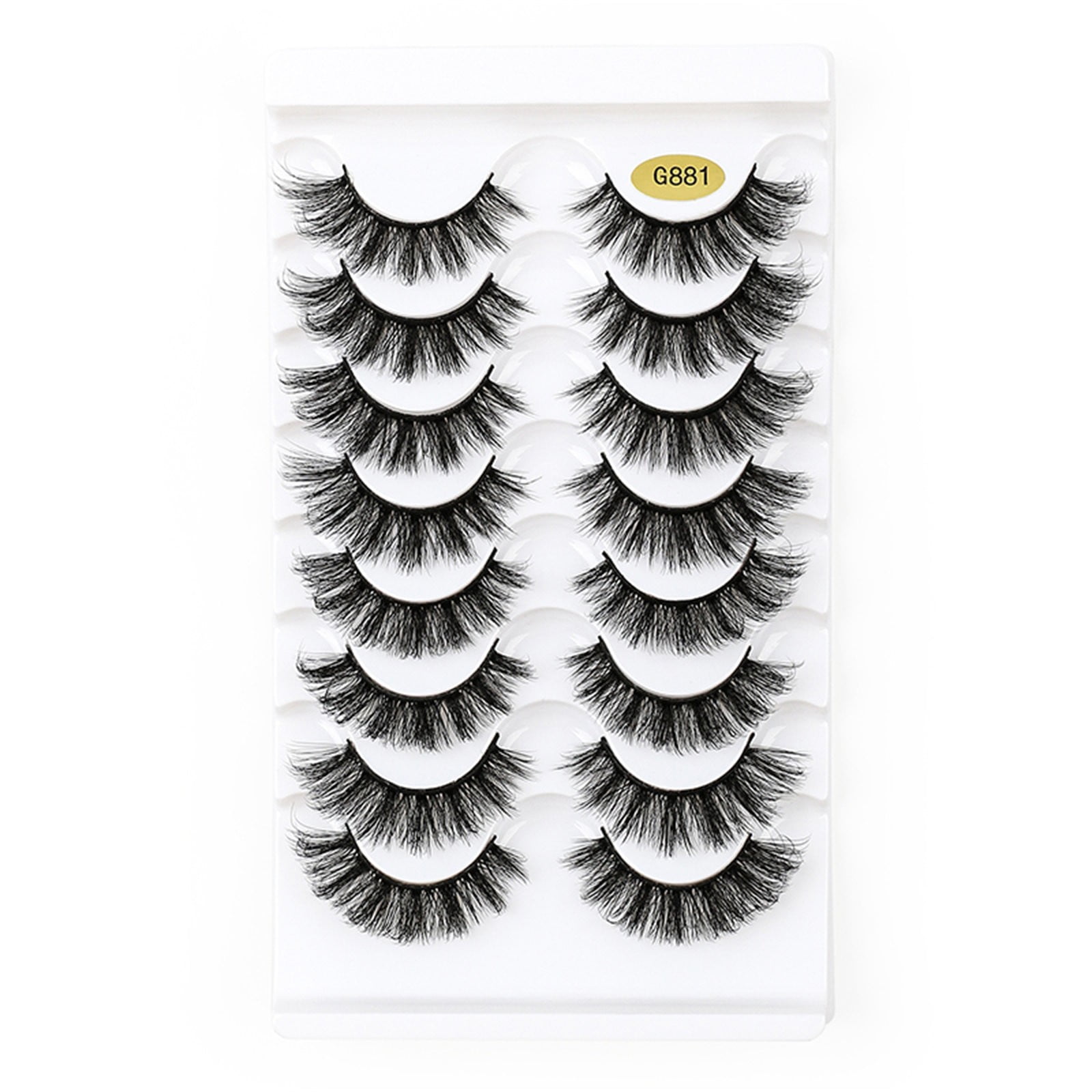 HMPEAIIY False Eyelashes 8D Lashes Cat-Eye Wispy Lashes 8 Pairs Pack ...