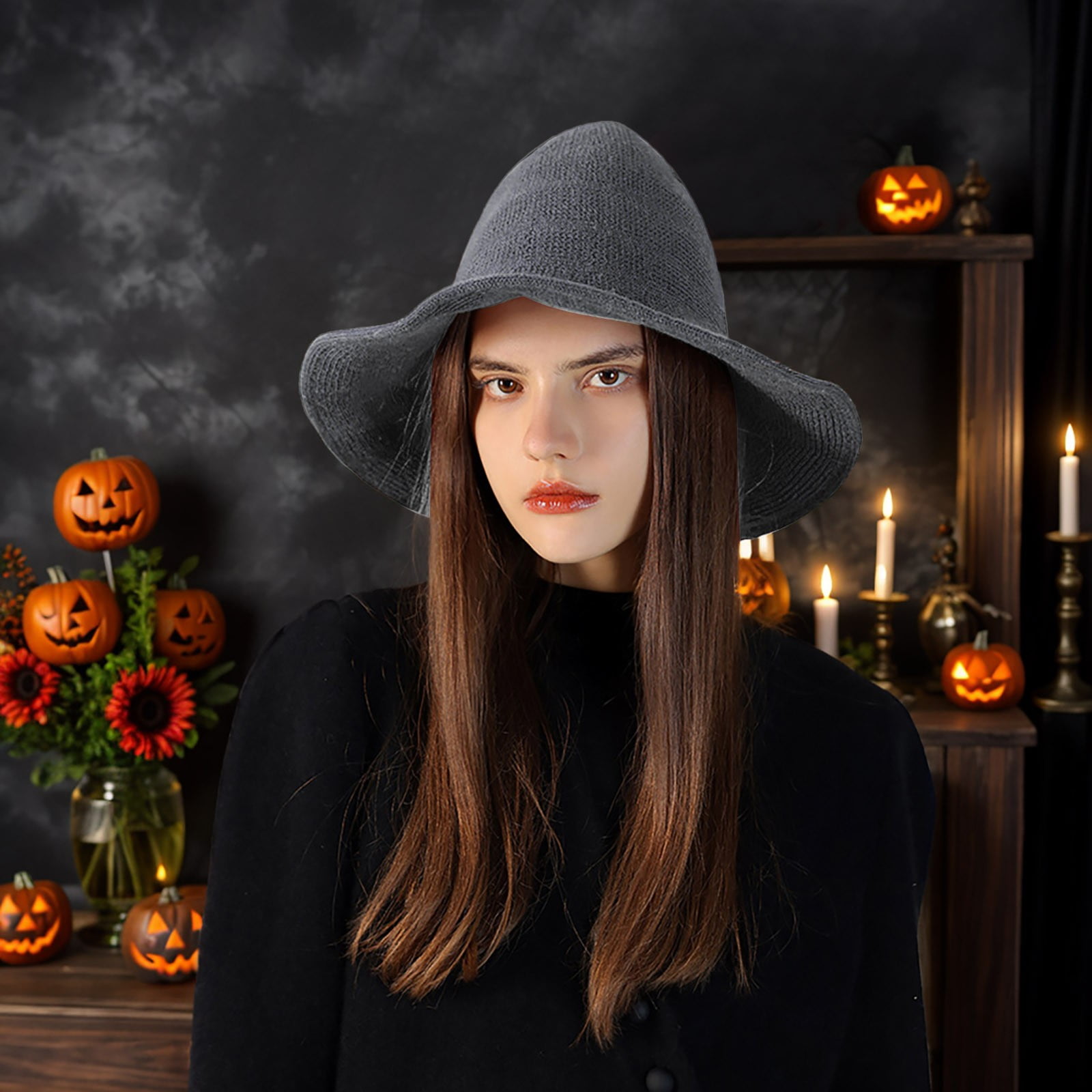 HMPEAIIY Foldable Women’s Witch Hat The Must Have Travel Companion For ...