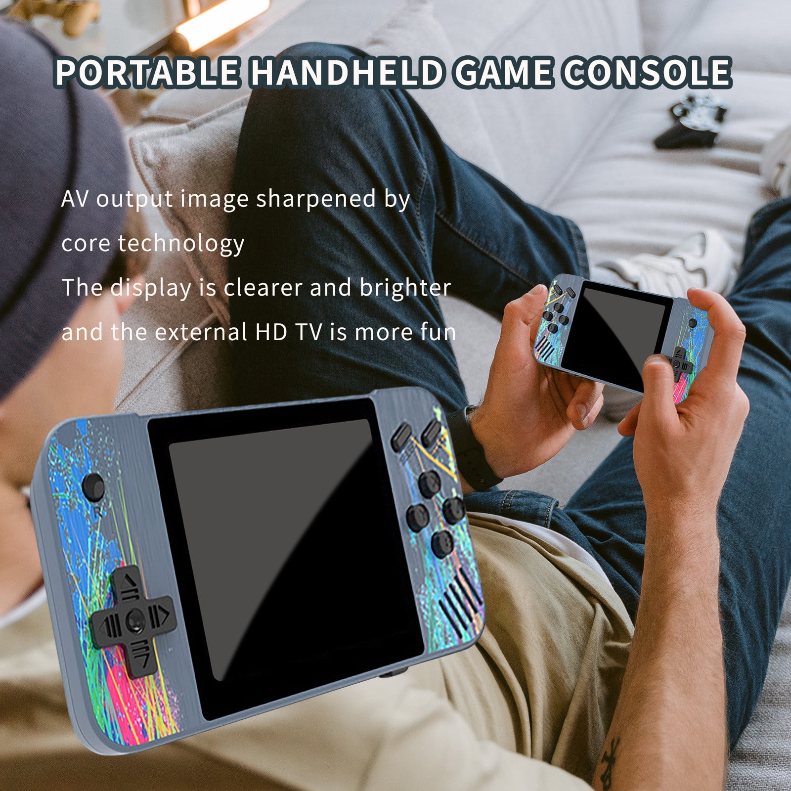 HMPEAIIY G3 Handheld Game Console Horizontal Screen Retro Nostalgic ...