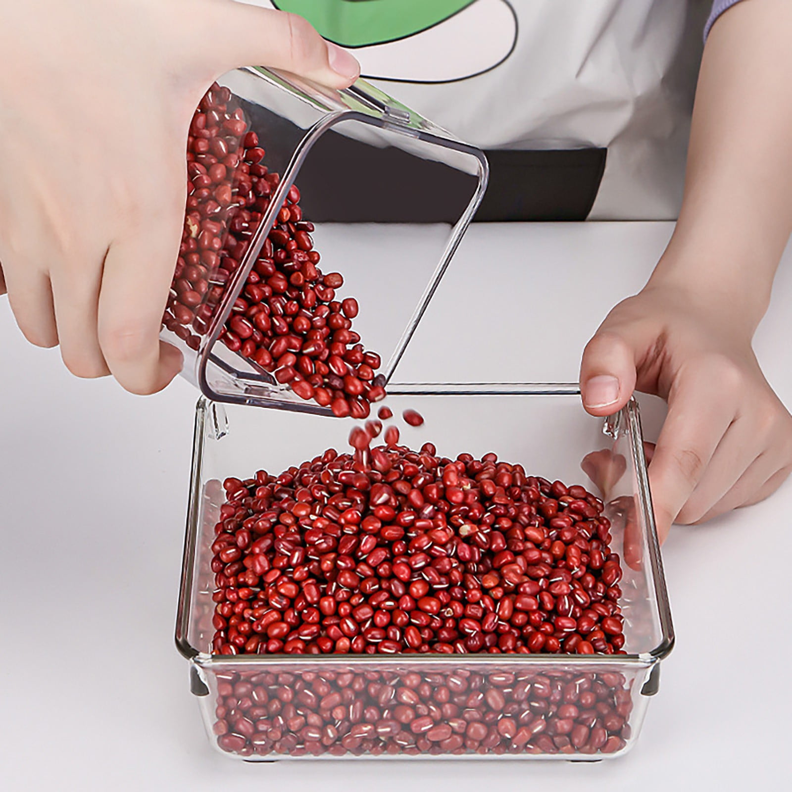 HMPEAIIY Glass Fruit Containers for Fridge Copper Canisters Kitchen ...