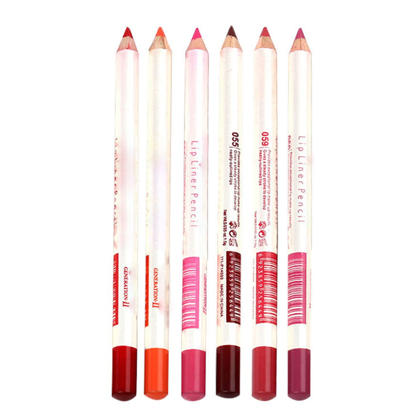 HMPEAIIY Lipstick Pen 6 Colors Lip Hook Line Easily Draws Lips Lipstick Pen Lasting Red Velvet ...
