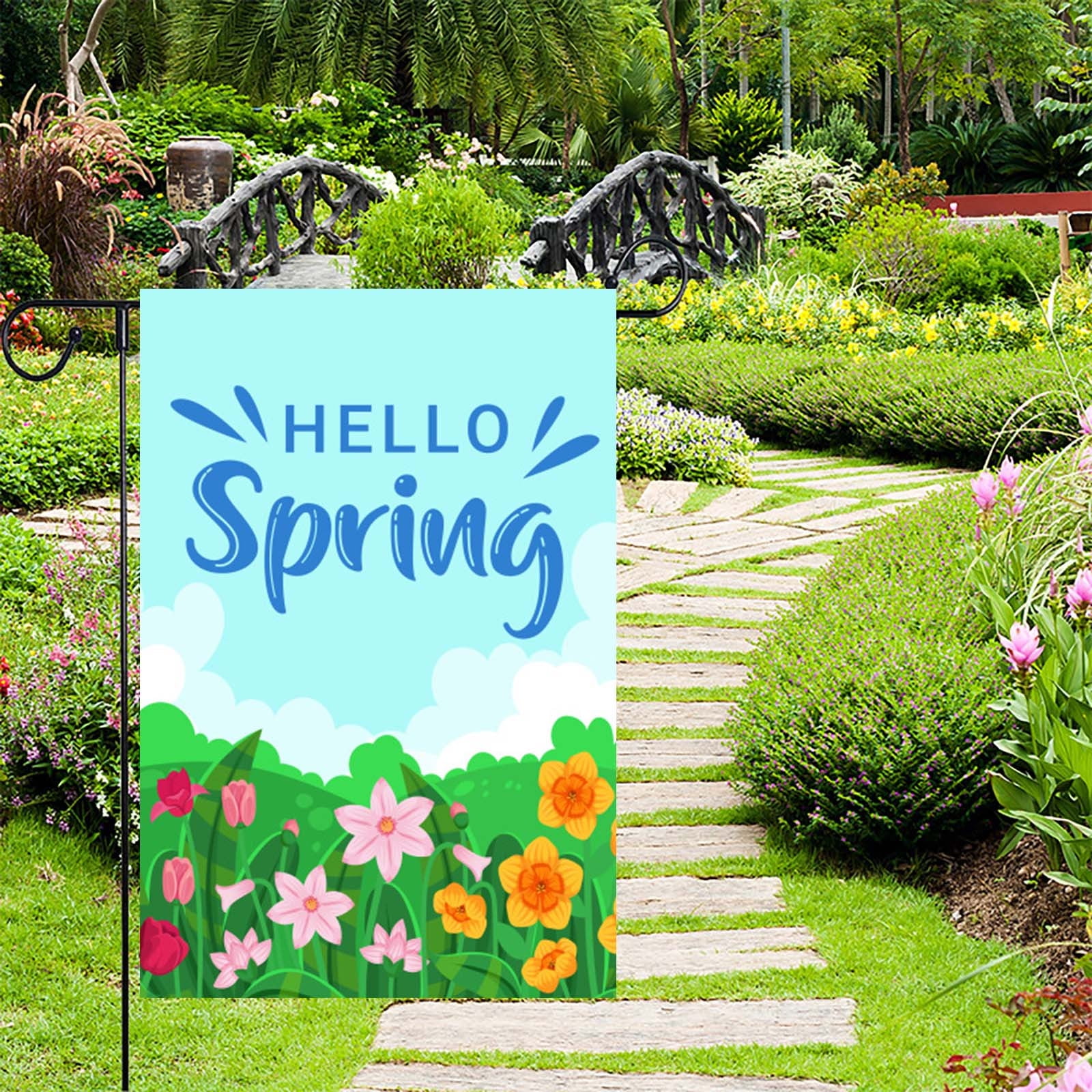 HMPEAIIY Outdoor Flag Pole for Bike Flags with Pole And Mount Spring ...