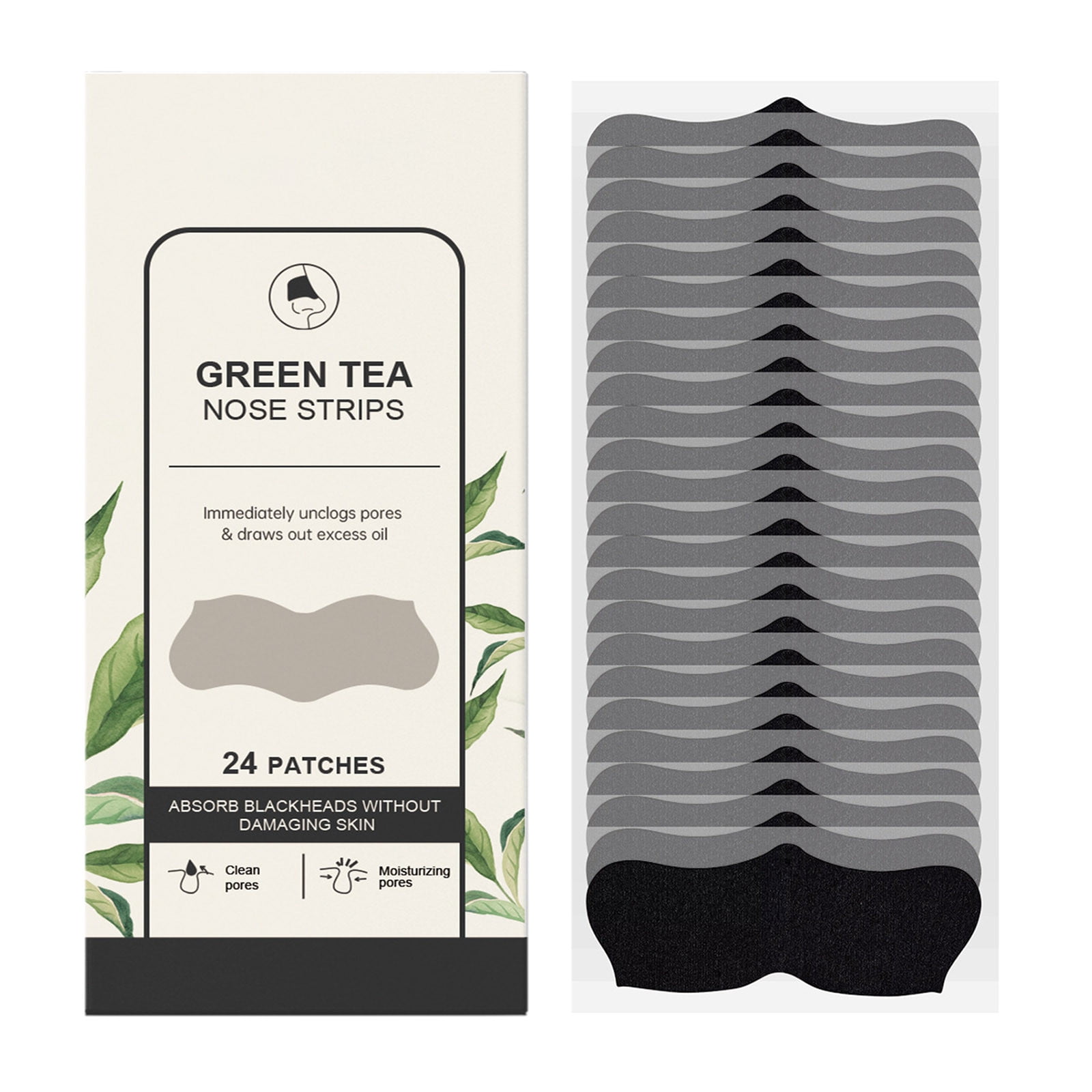 HMPEAIIY Pack Of 24 Blackhead Pore Plasters Of Pores Blackhead Nose ...