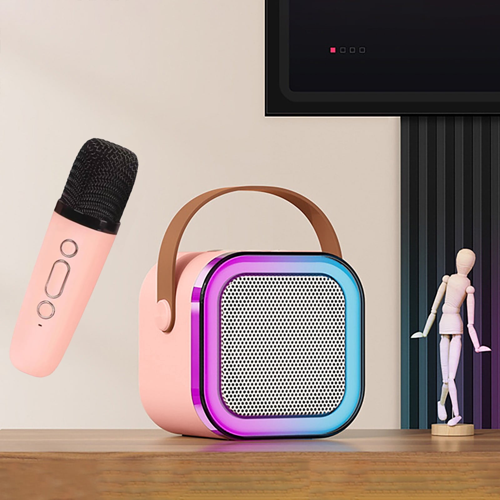 HMPEAIIY Portable Mini Karaoke Machine An Ideal For Children's ...