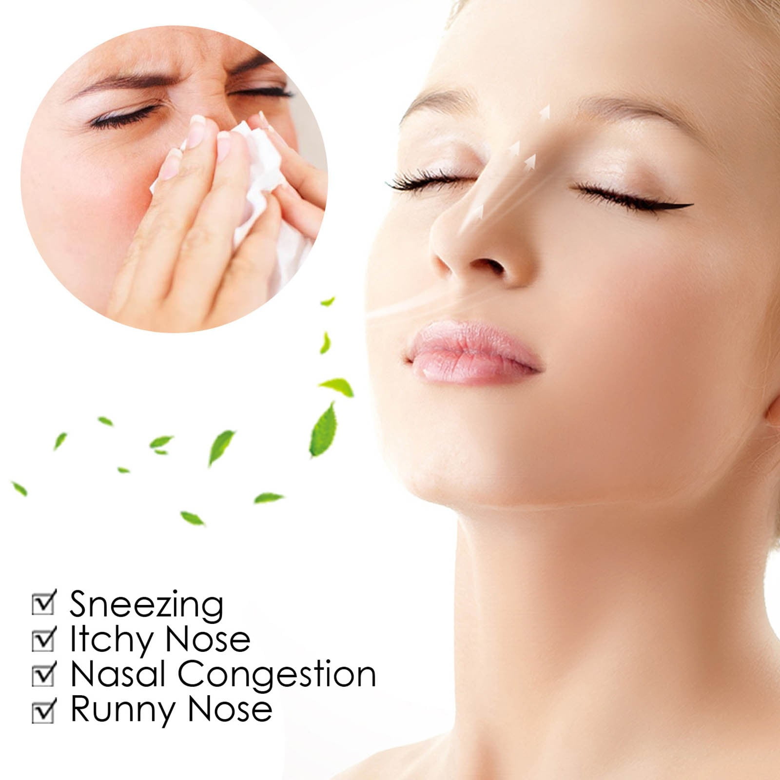 Hmpeaiiy Snoring Spray Nasal Congestion Nose Itchy Nasal Spray Allergic Sneeze Care Spray 20ml