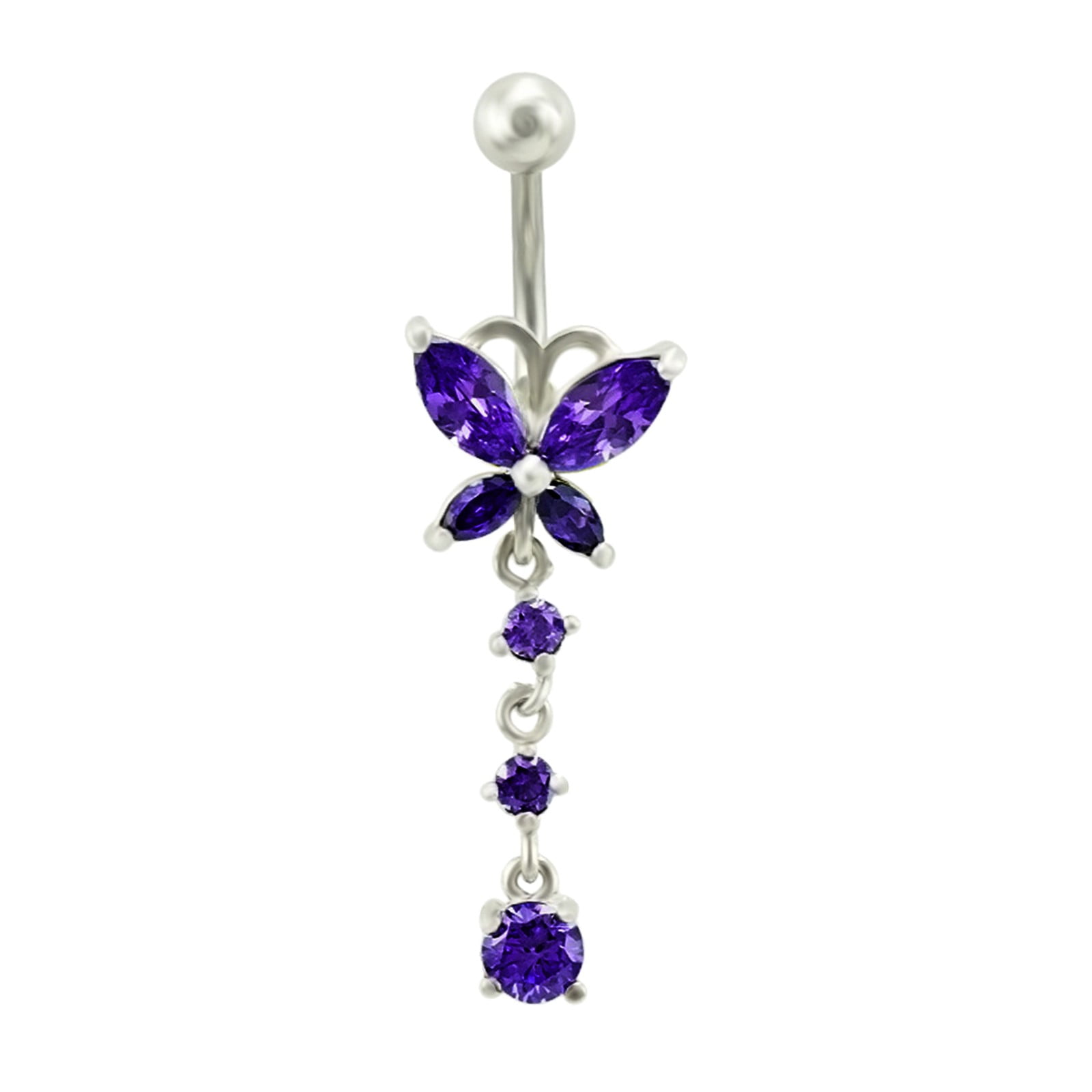 HMPEAIIY Clip Belly Button Piercing Unisex Belly Button Piercing ...