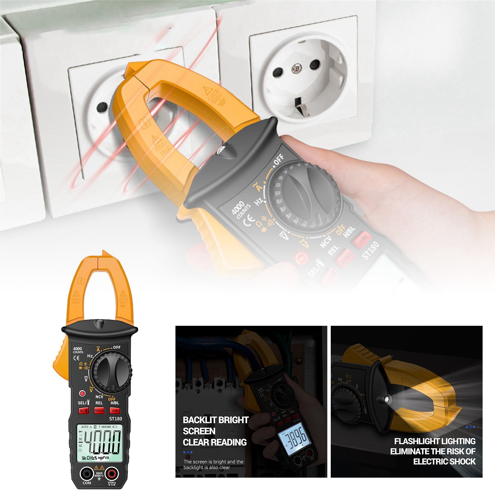 HMPEAIIY Temt6000 Solar Energy Meter C Wire Amp Meter Analog ...