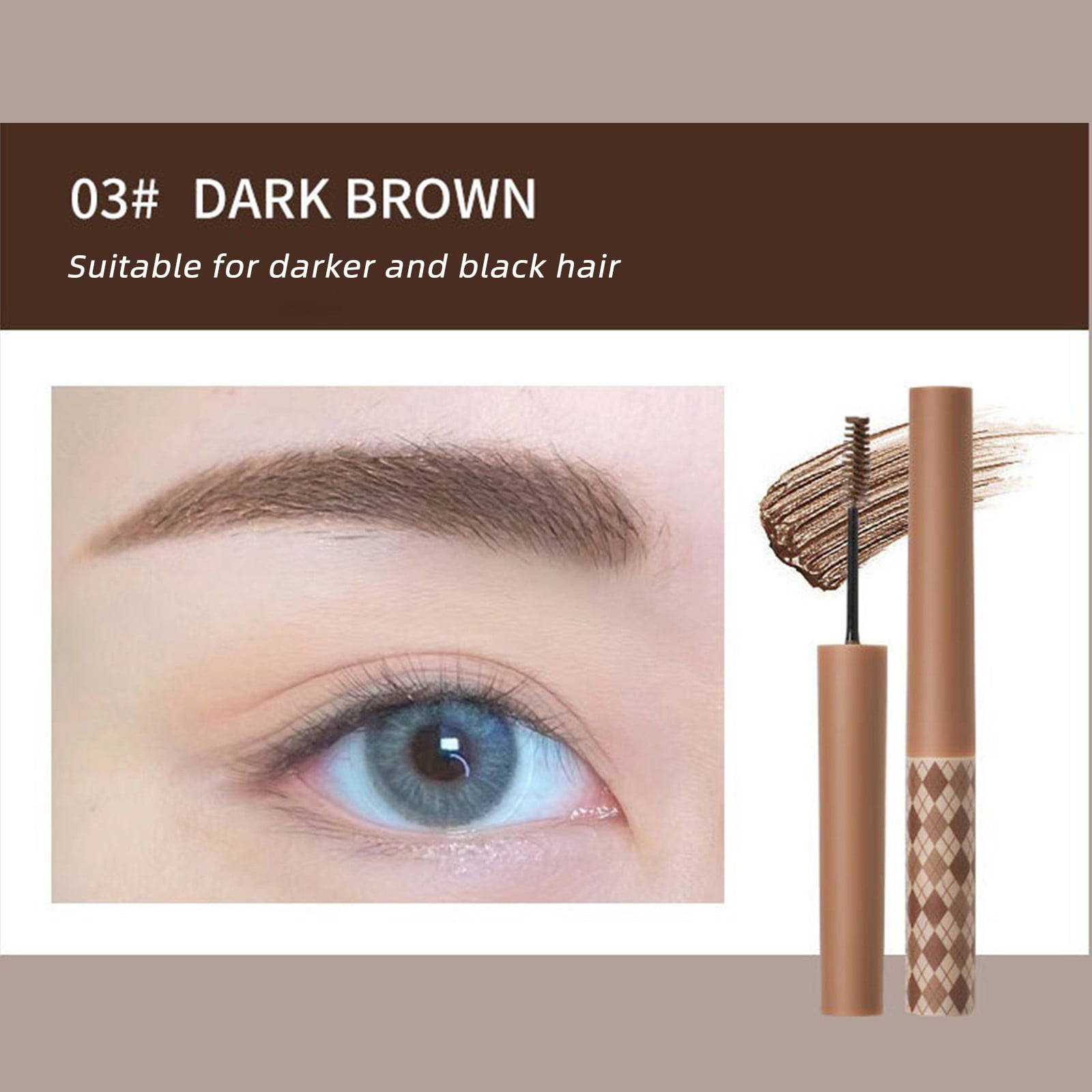 HMPEAIIY Tinted Eyebrow Gel Eyebrow Gel With Brush Long Lasting Non ...