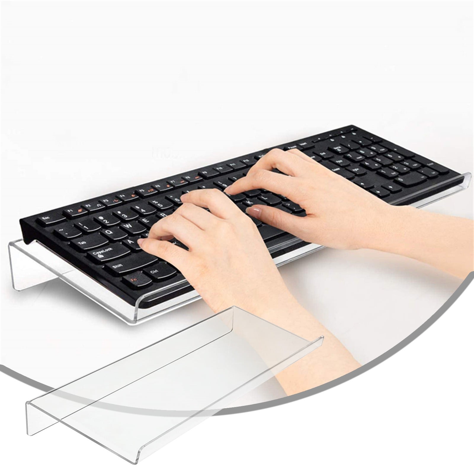 HMPEAIIY Transparent acrylic computer keyboard tilt stand, ergonomic ...