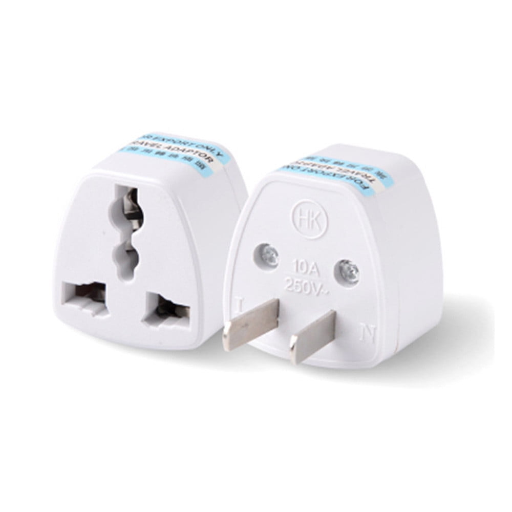 HMPEAIIY UK/US/EU Universal to Power Plug Adapter 3 pin Converter ...