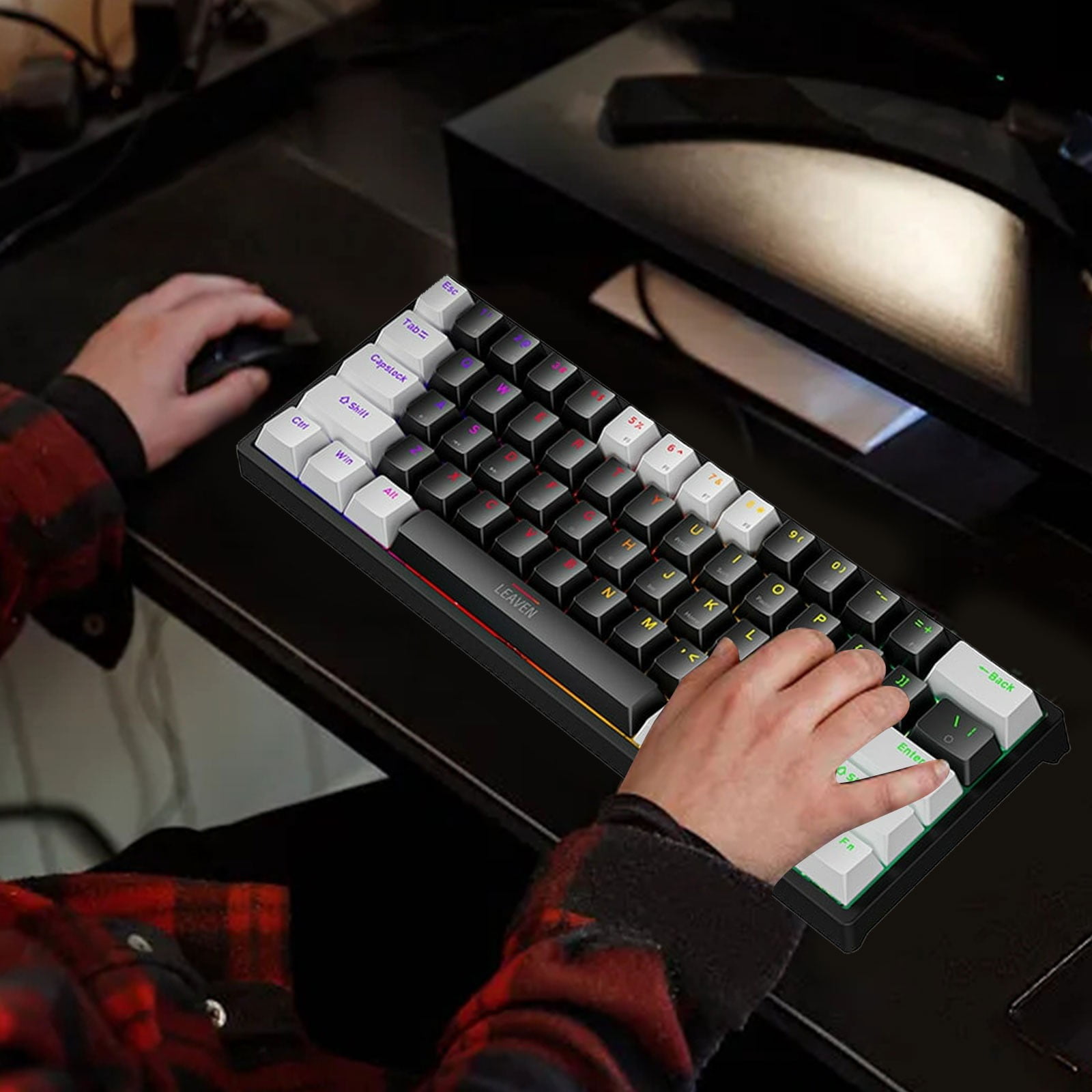 HMPEAIIY Wired Mechanical Keyboard TYPE C Hot Swapable RGB Luminous ... HMPEAIIY Wired Mechanical Keyboard TYPE C Hot Swapable RGB Luminous ...