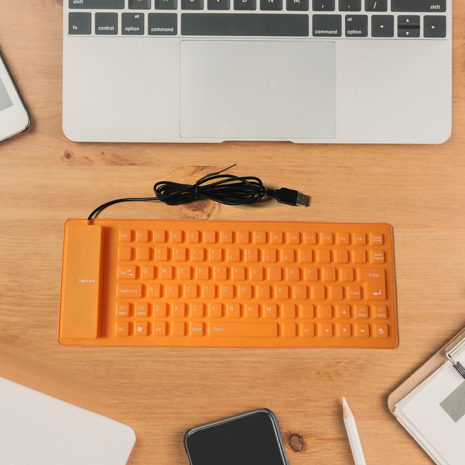 HMPEAIIY Wireless Keyboard Soft Keys Silicone Keyboard And Soft ...