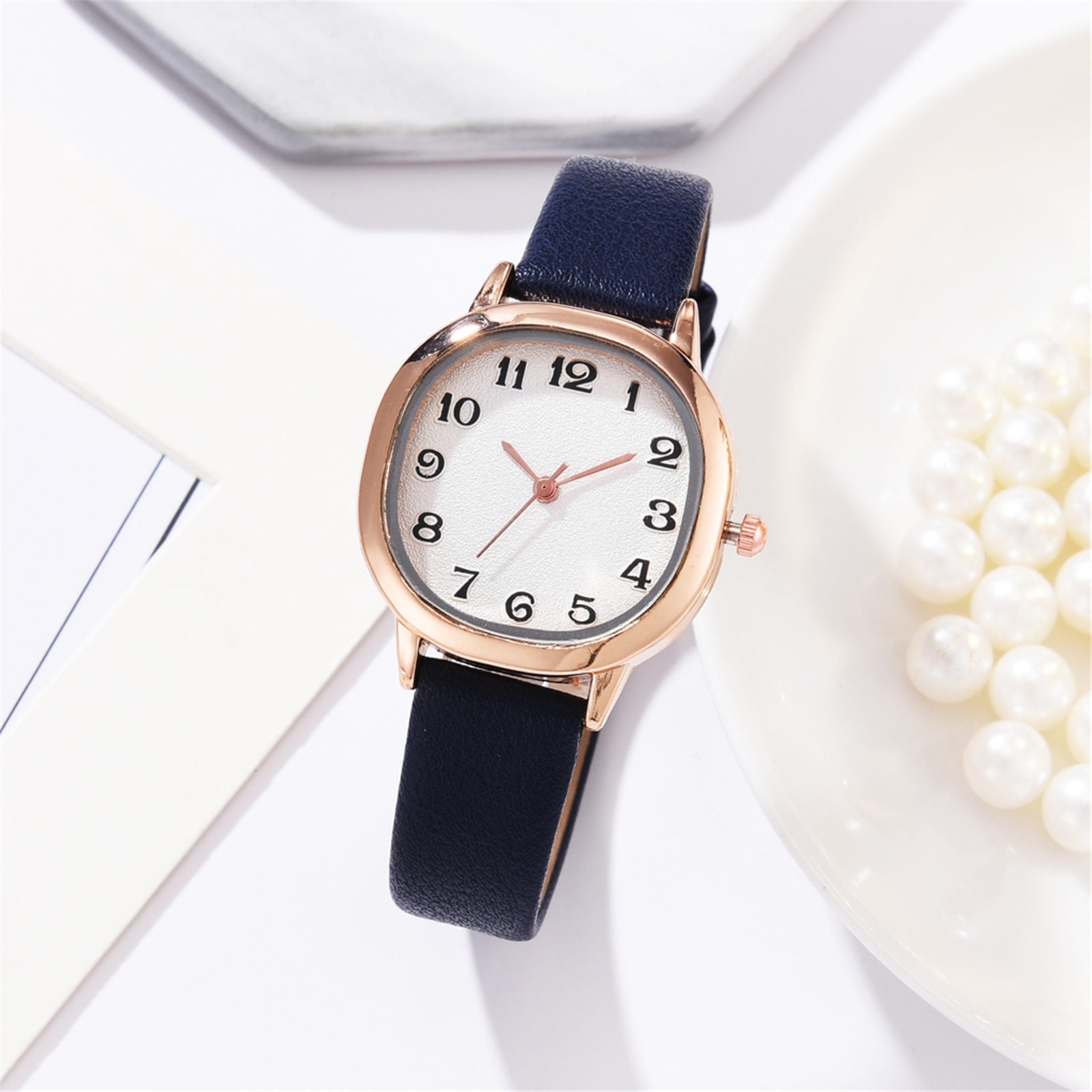 Women Belt type Watch Rose Gold Border Ladies Casual watch Large for ...