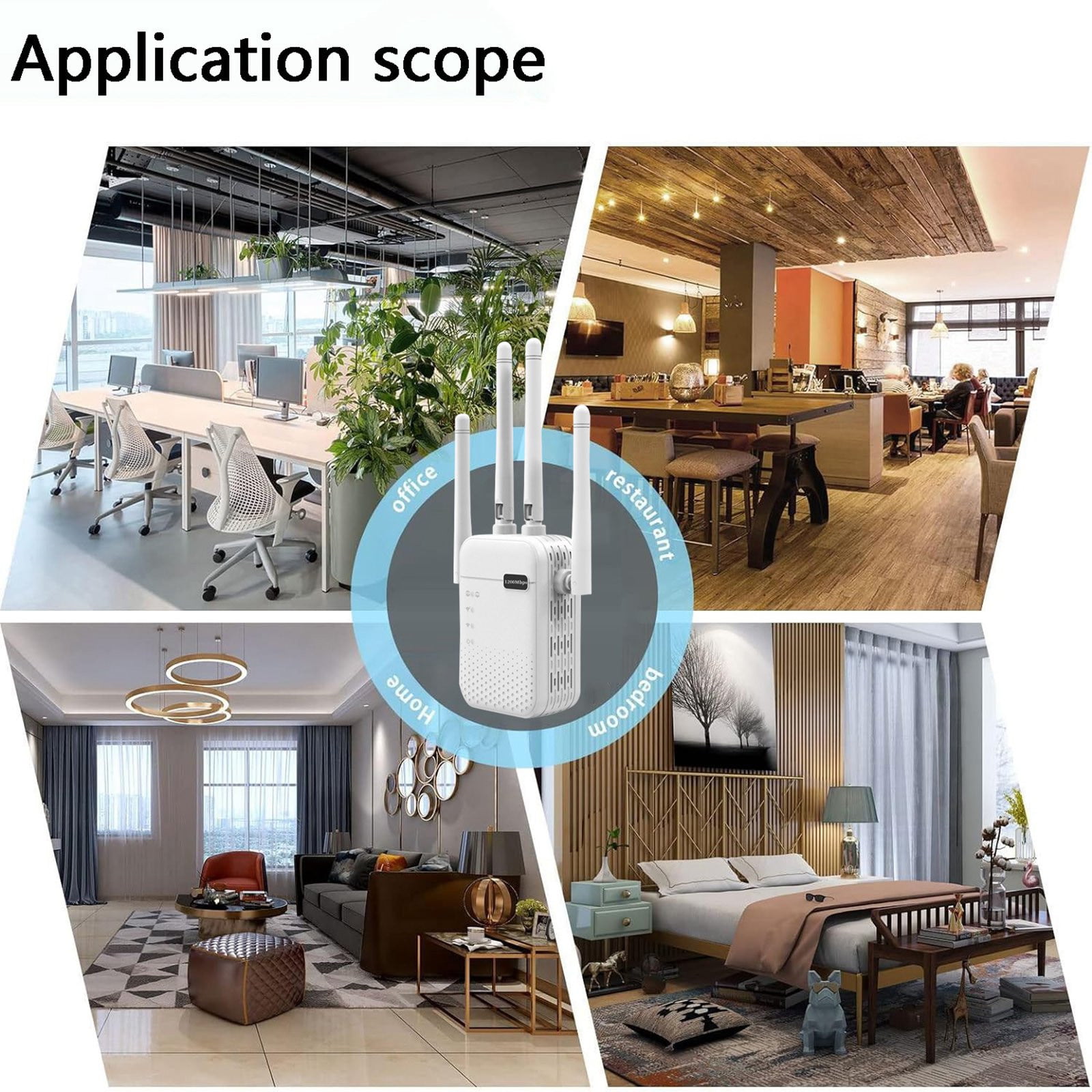 HMPEAIIY " Your WiFi Signal Range With Our 1200M Band 5G WiFi Repeater ...