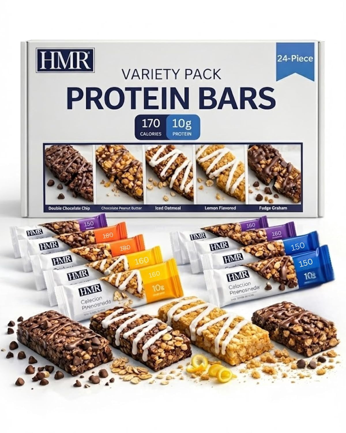 HMR Bar, Variety Pack of Protein Bars | Nutritious Snack to Support ...