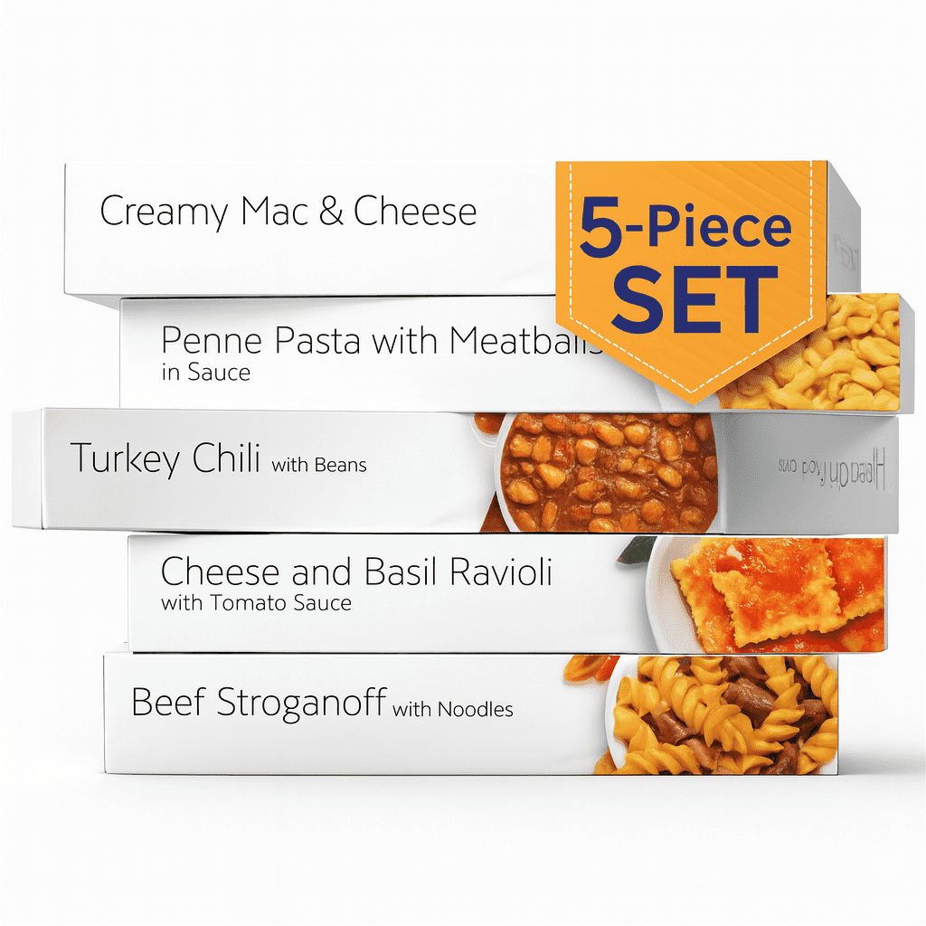 HMR Top 5 Entrée Variety Pack – Beef Stroganoff, Cheese Basil Ravioli ...