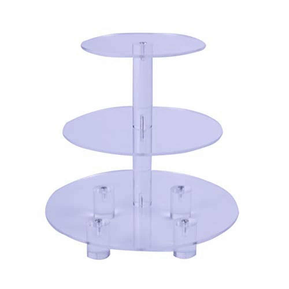 HMROVOOM Acrylic Cupcake Stand,Cupcake Tier Stands,Cupcake Holder 3 ...