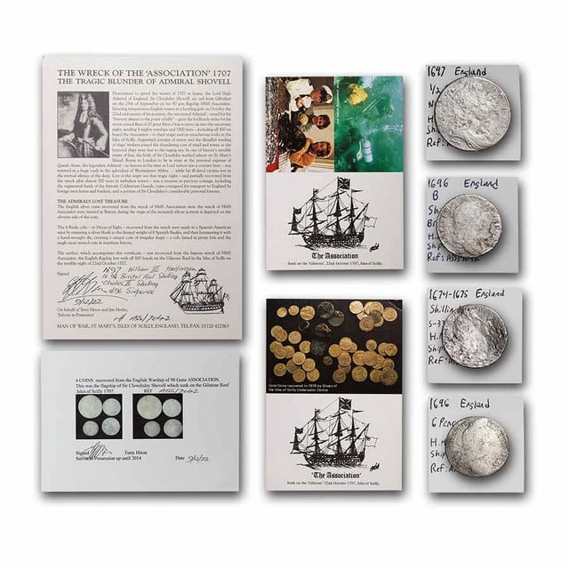 HMS Association Shipwreck 4 Coin Set with Salvage Papers - Walmart.com