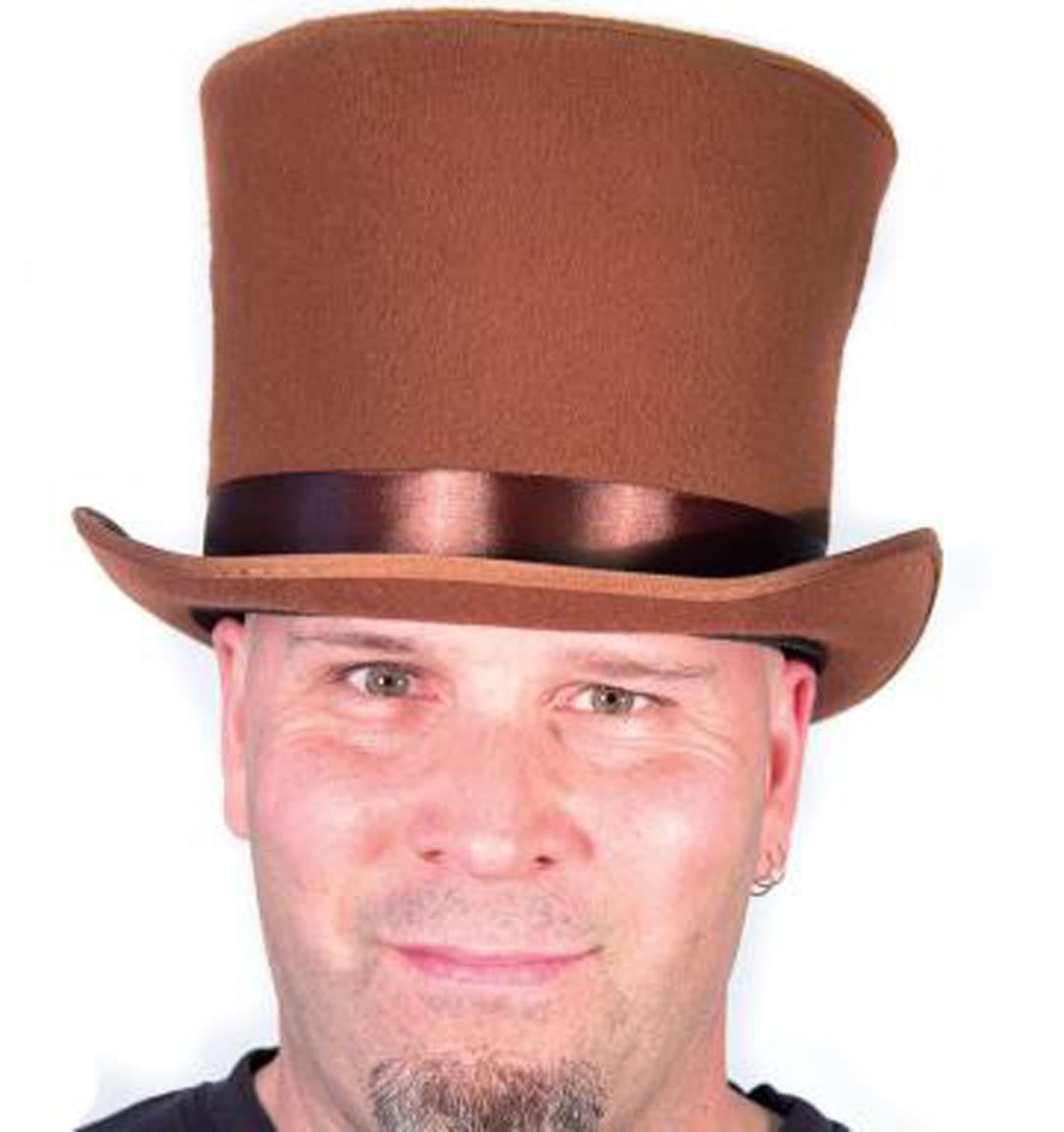 HMS Bell Topper Costume Hat Adult: Brown One Size Unisex - Walmart.com