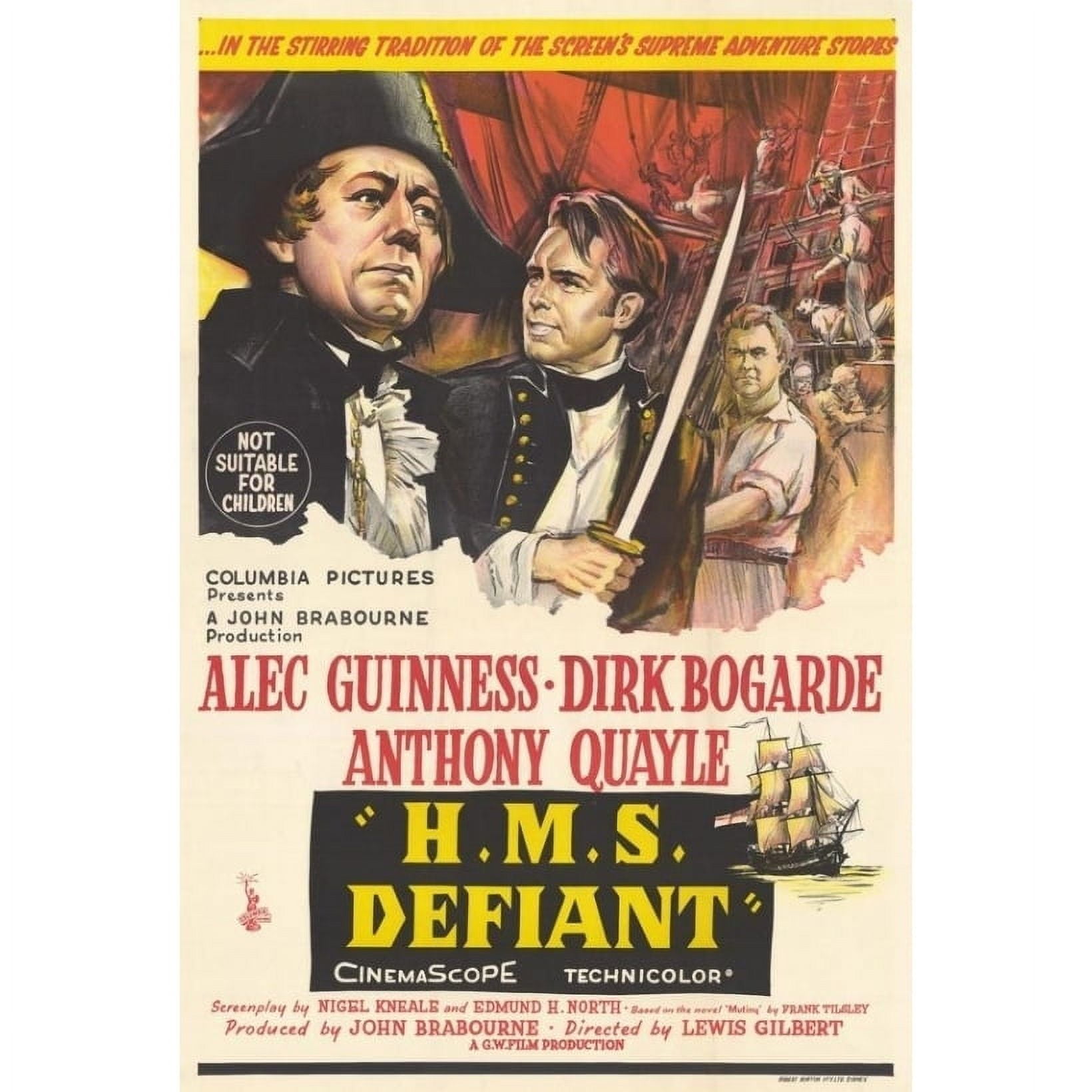 HMS Defiant Movie Poster Print (27 x 40) - Walmart.com